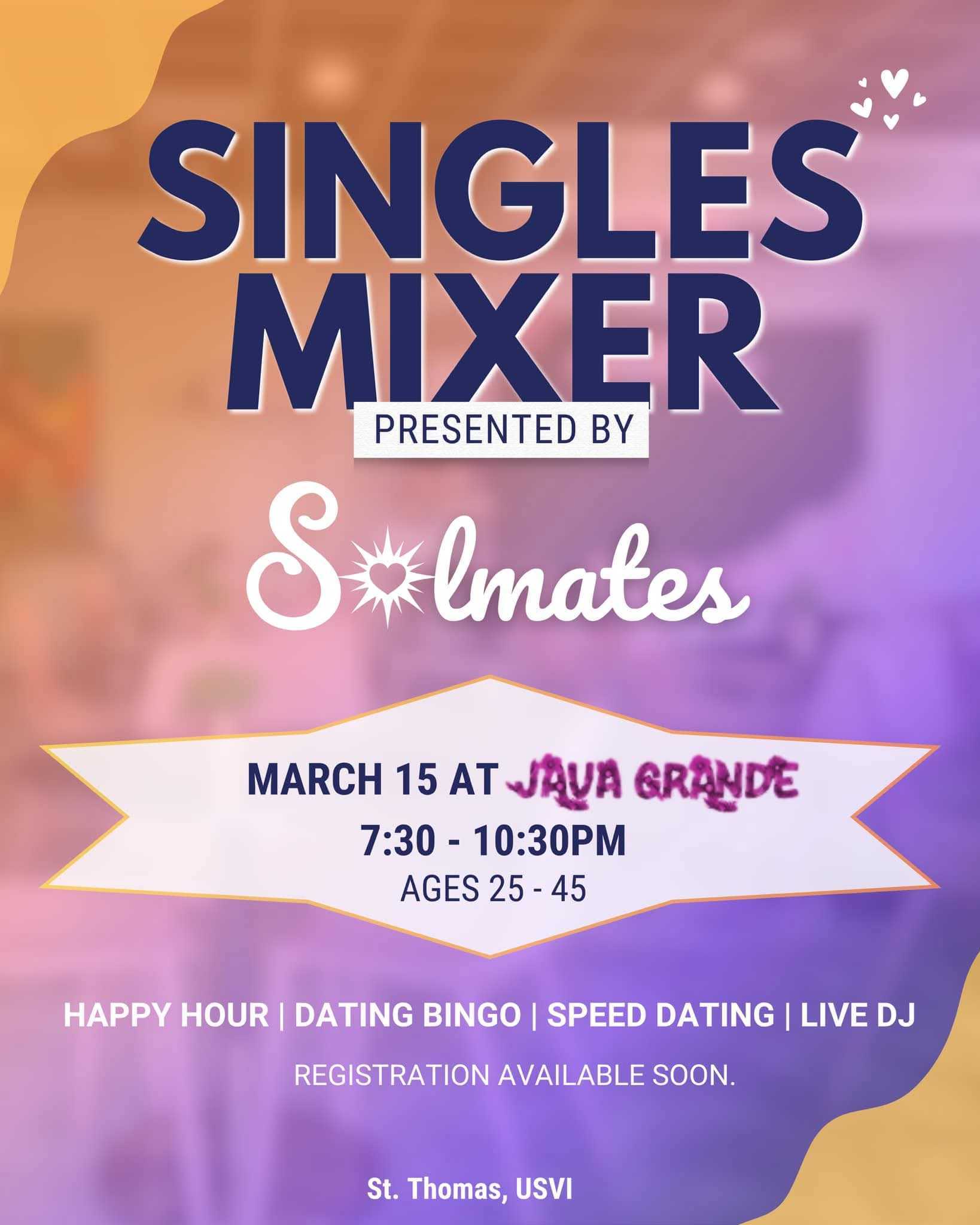 Singles Mixer presented by Soulmates - My Virgin Islands