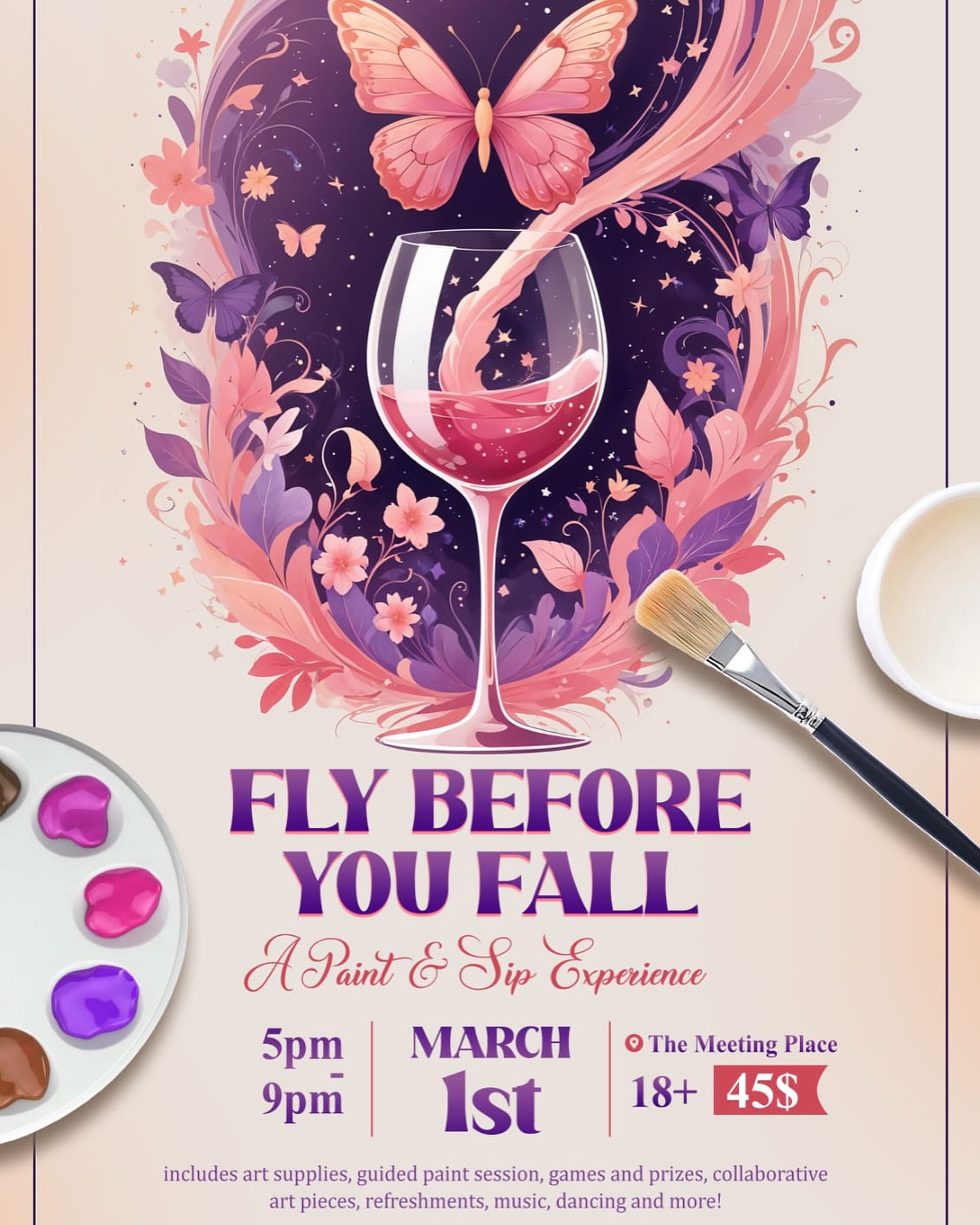 Fly Before You Fall: A Paint and Sip Experience - My Virgin Islands