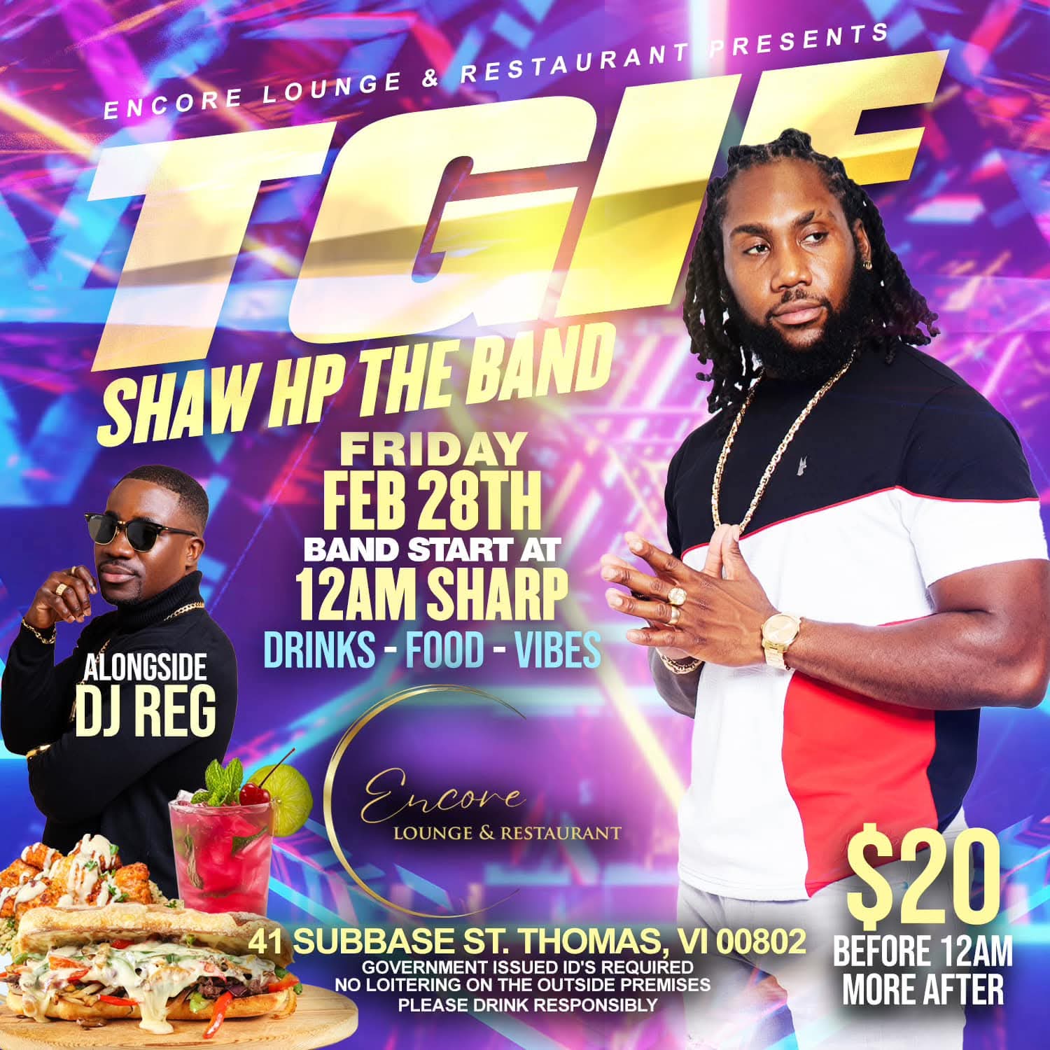 TGIF Shaw HP the Band - My Virgin Islands