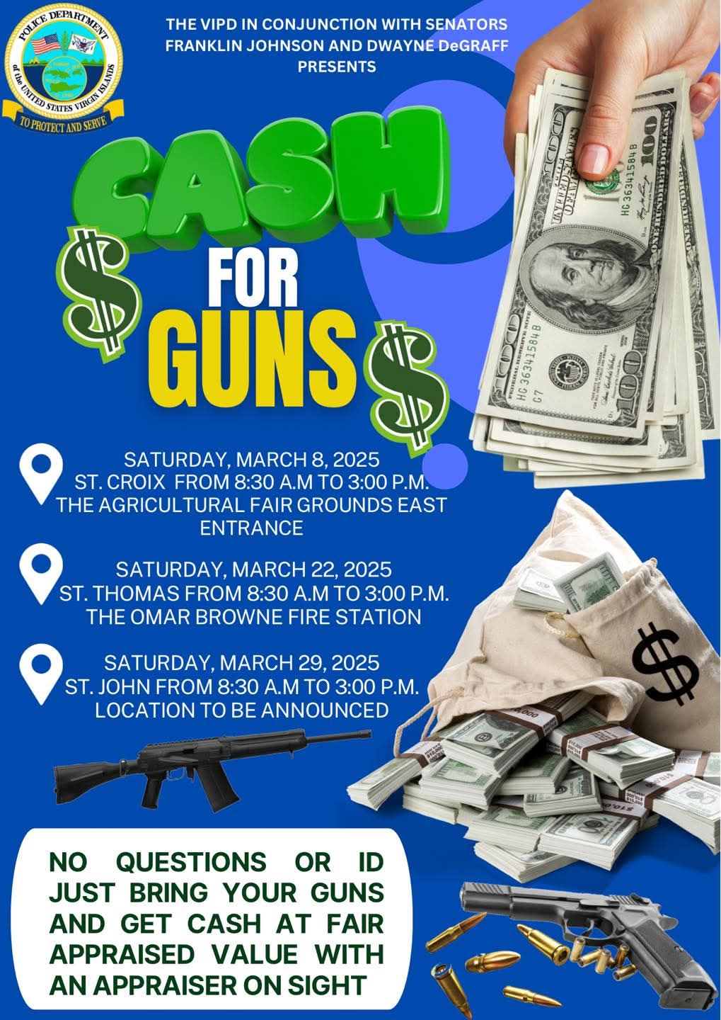 Cash for Guns - My Virgin Islands