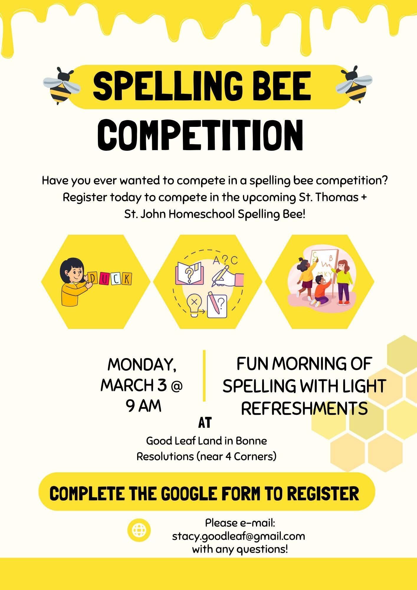 Spelling Bee Competition - My Virgin Islands