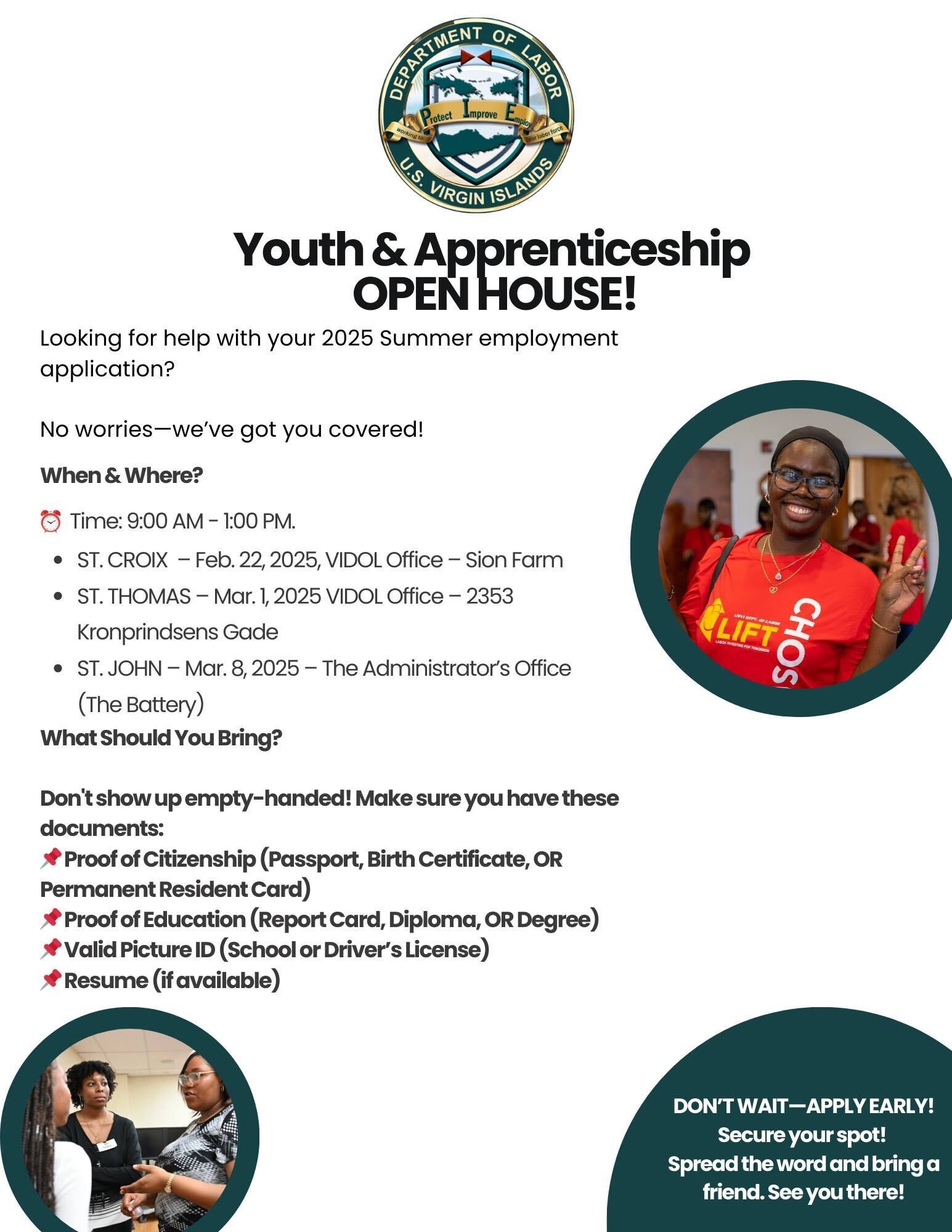 Youth & Apprenticeship Open House - My Virgin Islands