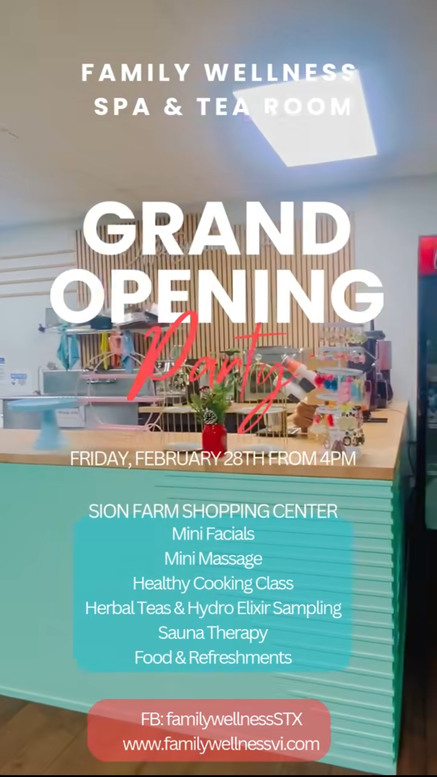 Family Wellness Spa & Tea Room Grand Opening - My Virgin Islands