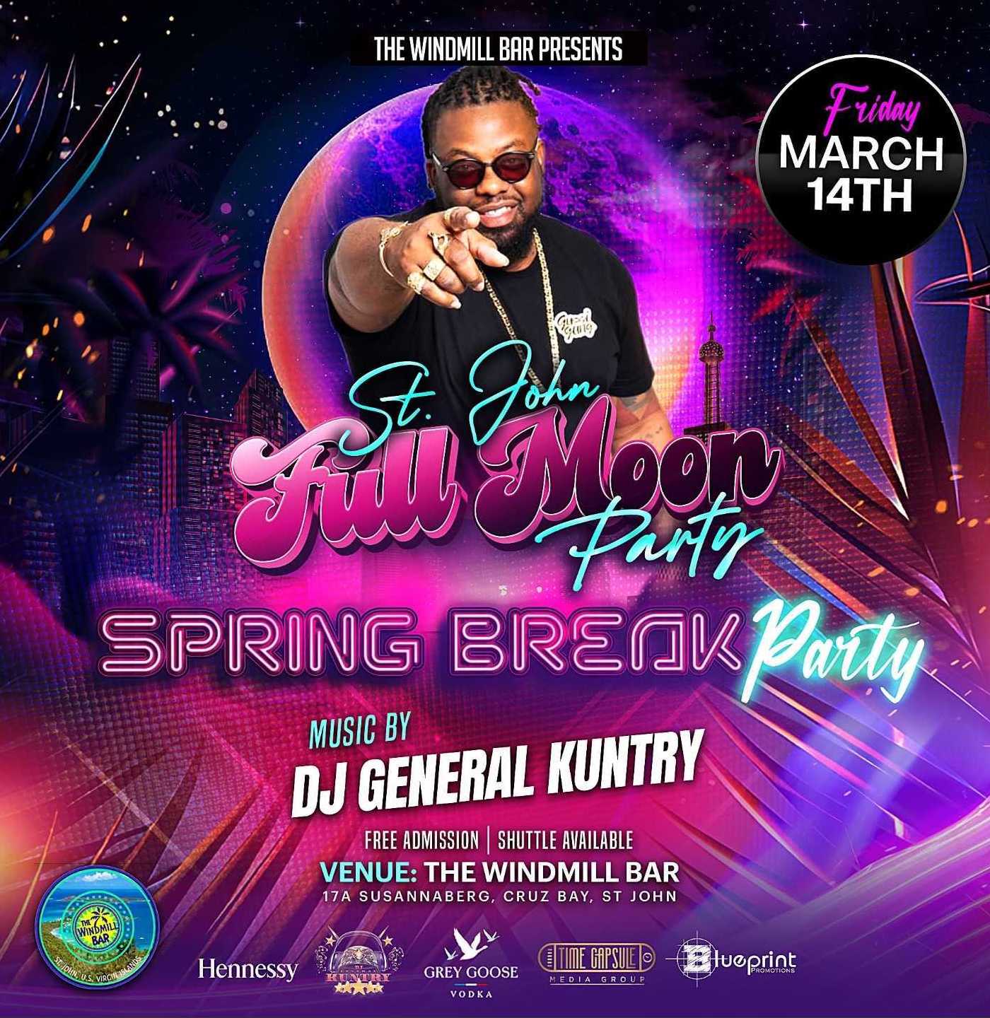 St. John Full Moon Spring Break Party - My Virgin Islands