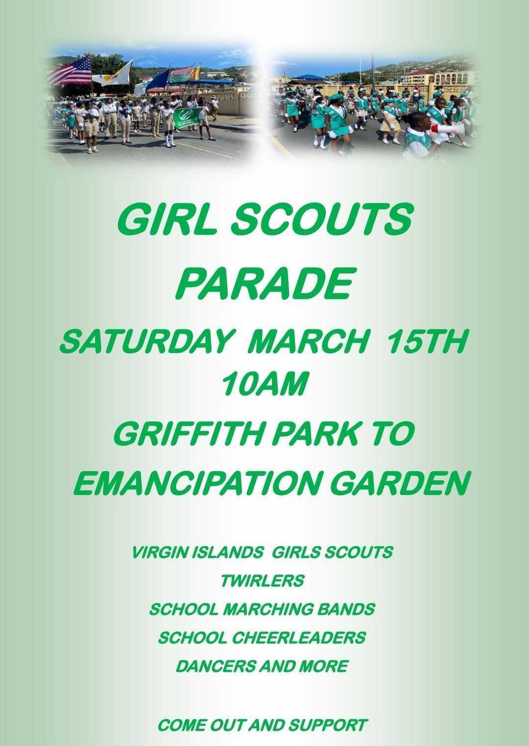 Girls Scout Parade - My Virgin Islands