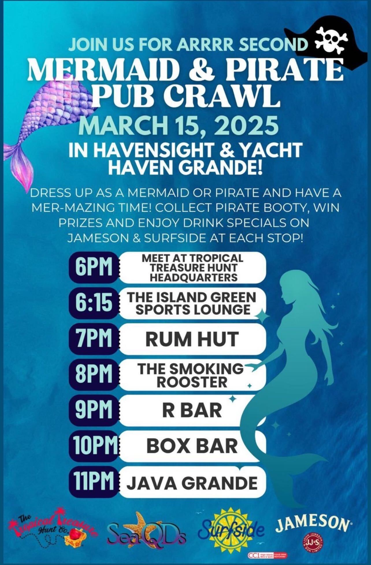 Mermaid & Pirate Pub Crawl - My Virgin Islands