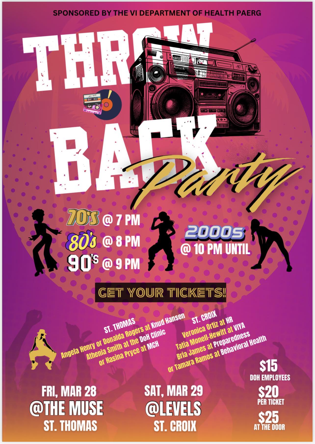 Throw Back Party - My Virgin Islands