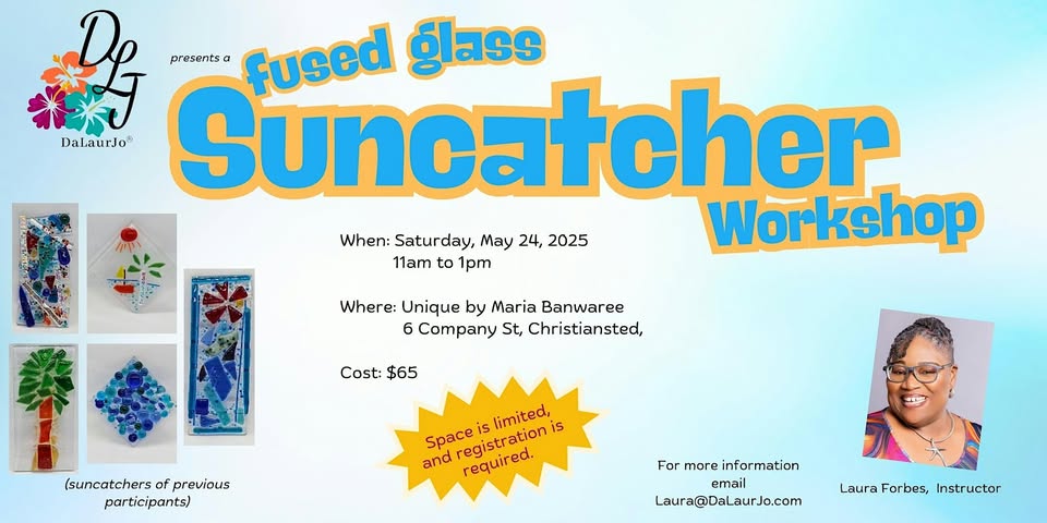 Fused Glass Suncatcher Workshop - My Virgin Islands