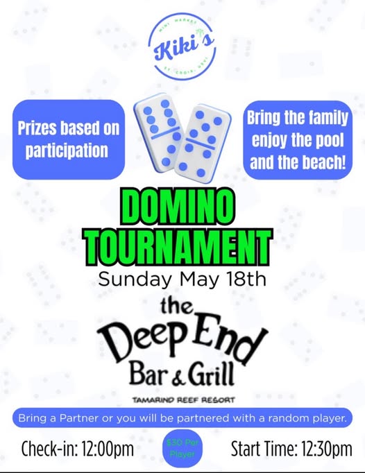 Domino Tournament @ Deep End Bar & Grill - My Virgin Islands