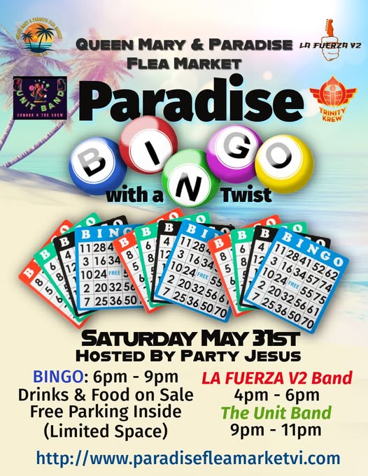 Paradise Bingo with a Twist - My Virgin Islands