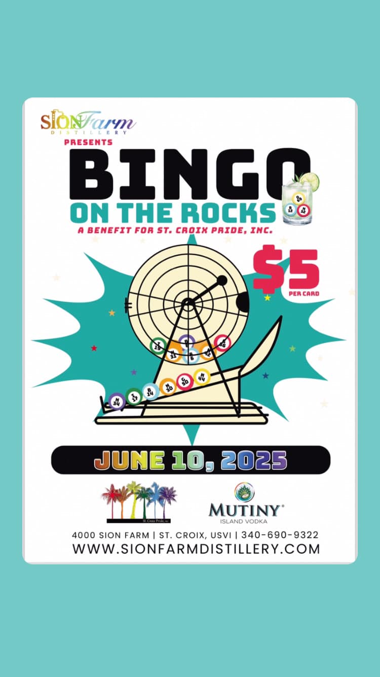PRIDE Bingo Night at the Distillery - My Virgin Islands