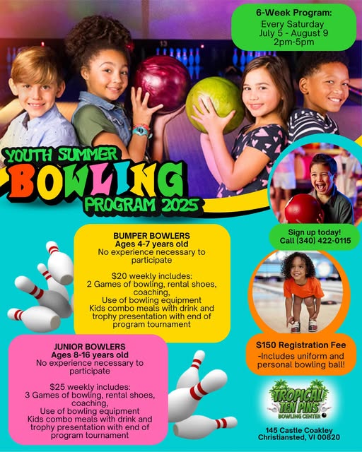 Youth Summer Bowling Program 2025 - My Virgin Islands