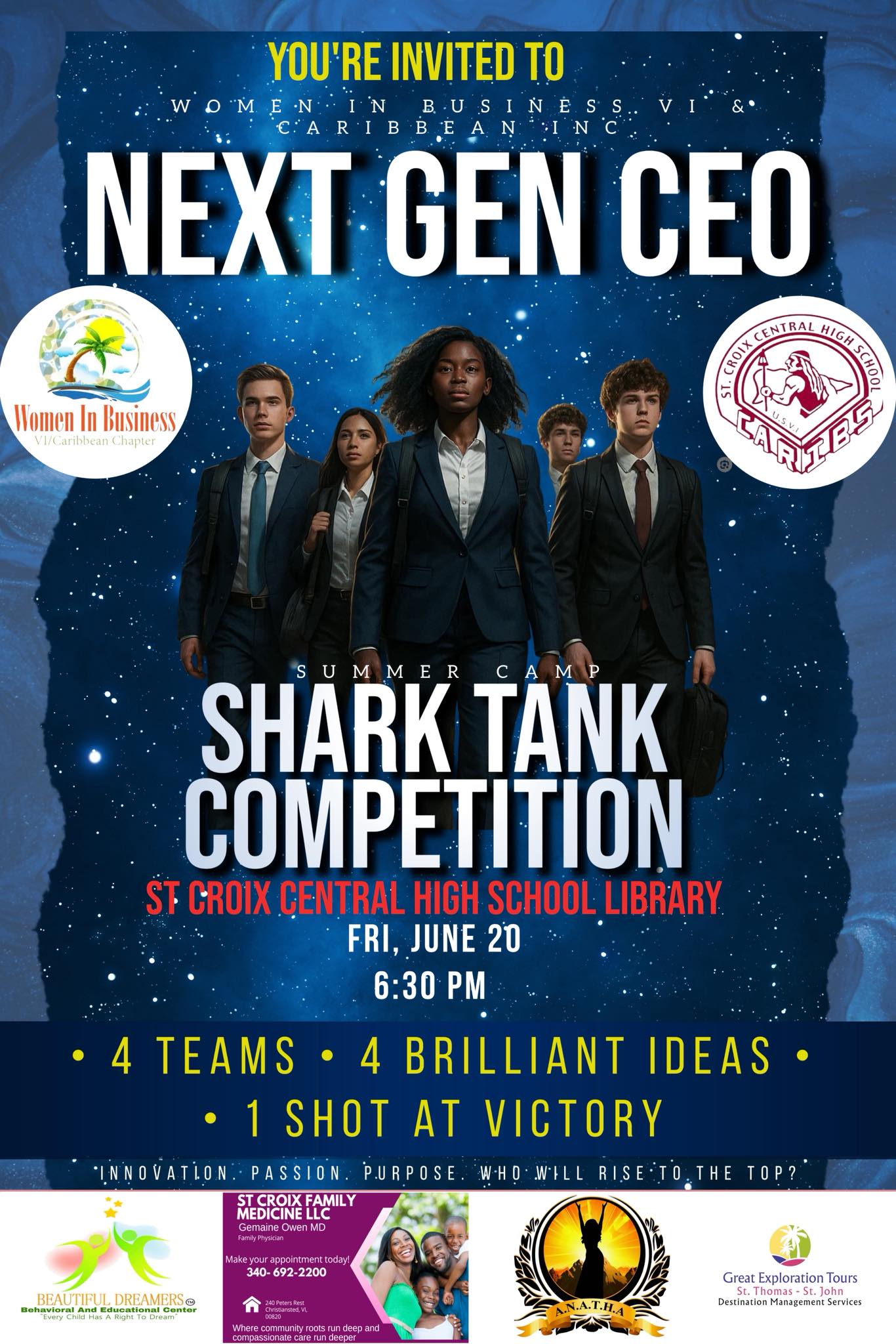 Next Gen CEO Shark Tank Competition - My Virgin Islands