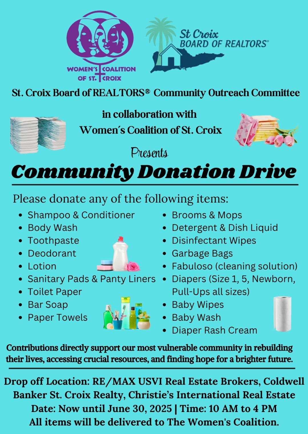 Community Donation Drive - My Virgin Islands