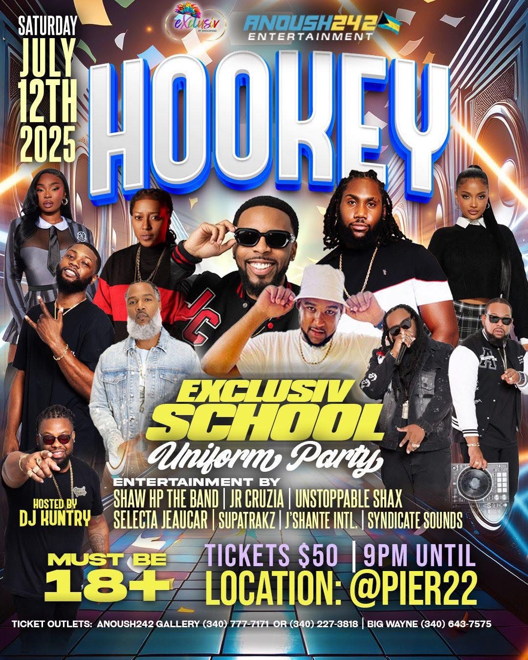 Hookey- Exclusiv School Uniform Party - My Virgin Islands