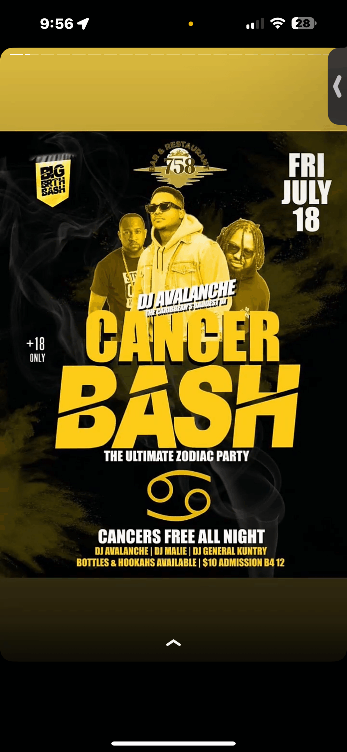 Cancer Bash: The Ultimate Zodiac Party - My Virgin Islands