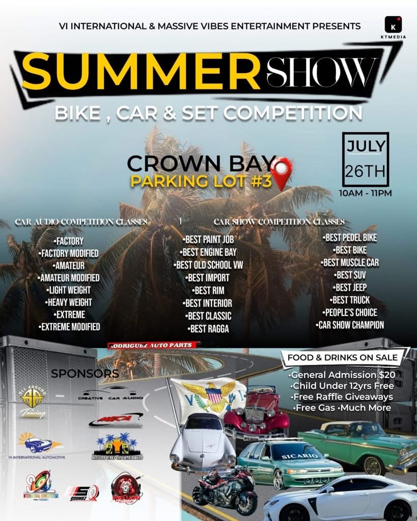 Summer Show: Bike, Car, & Set Competition - My Virgin Islands