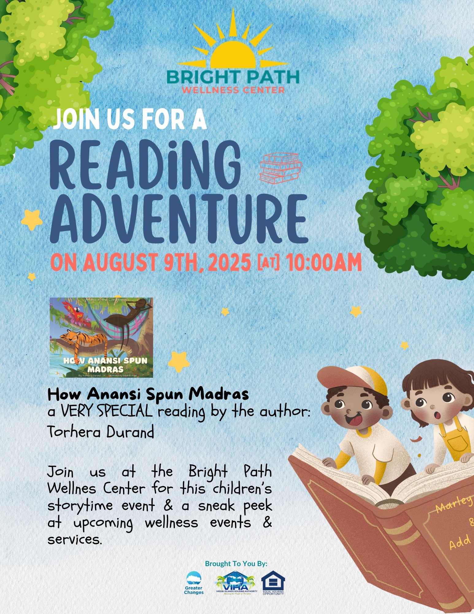 Reading Adventure @ Bright Path Wellness Center - My Virgin Islands