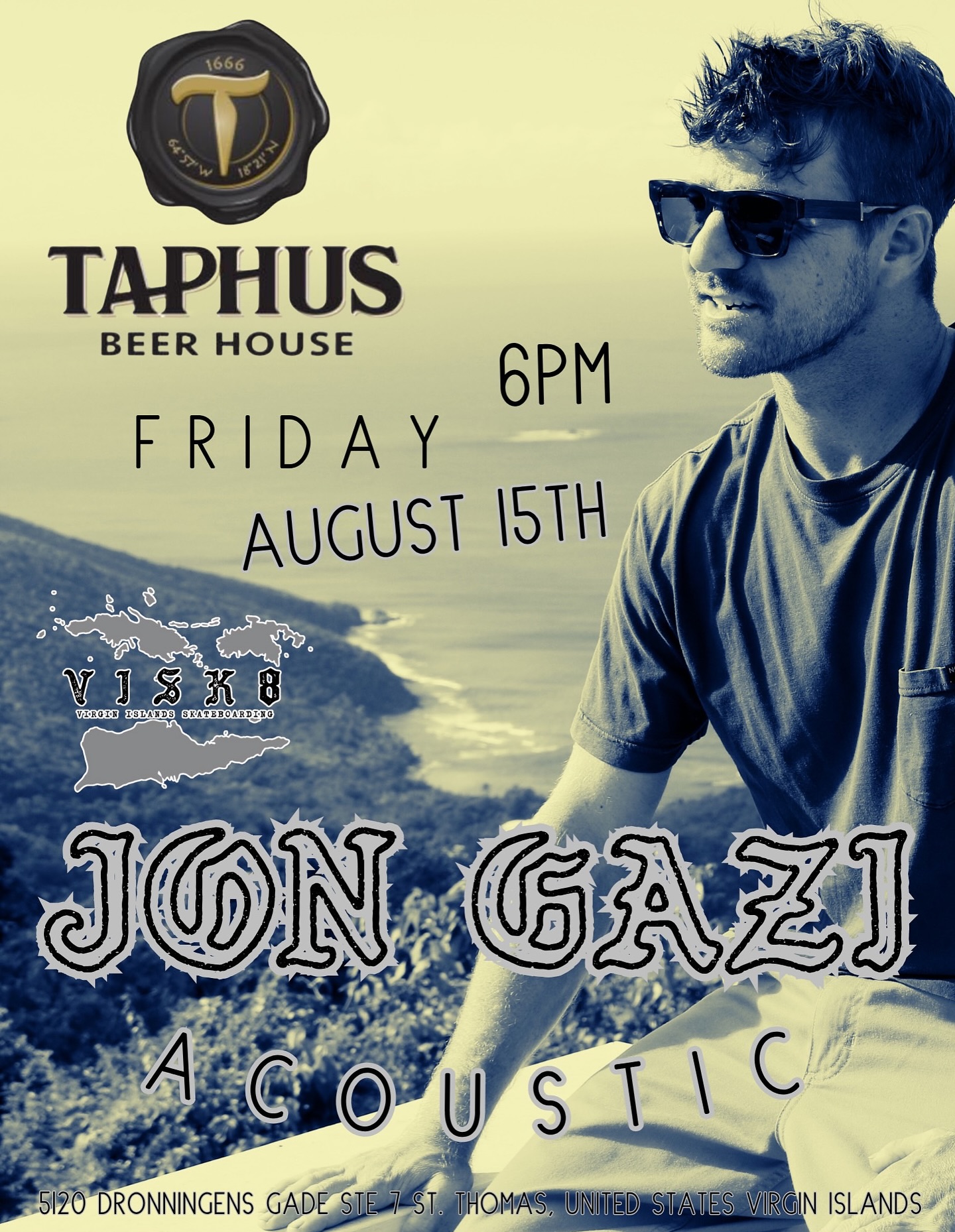 John Gazi Acoustic @ Taphus Beer House - My Virgin Islands