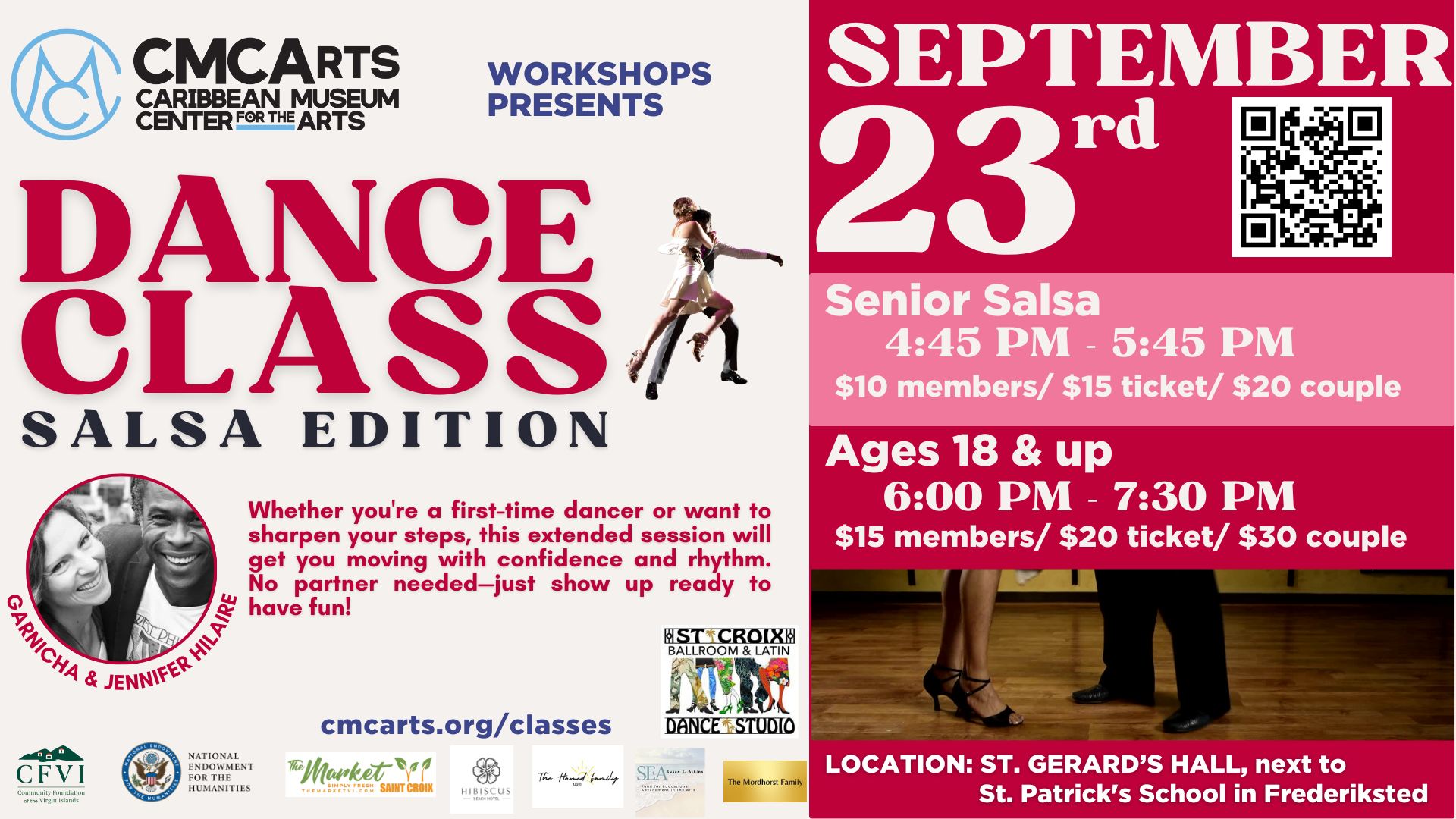 Adult Salsa Dance Workshop - My Virgin Islands
