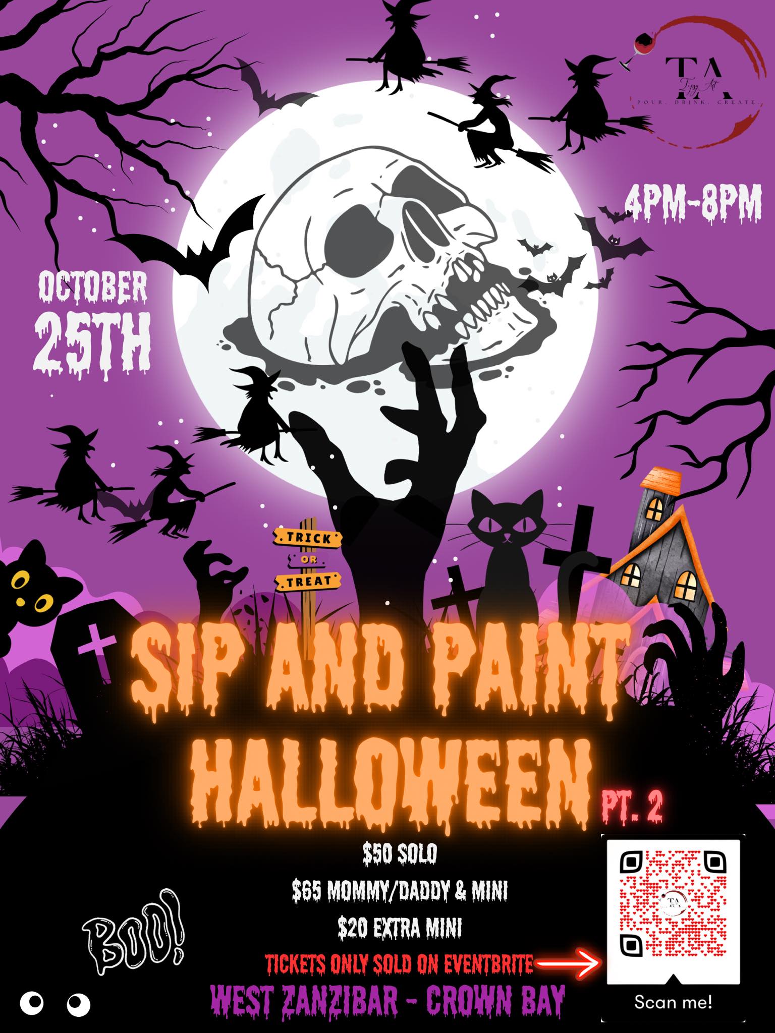 Sip and Paint Halloween - My Virgin Islands