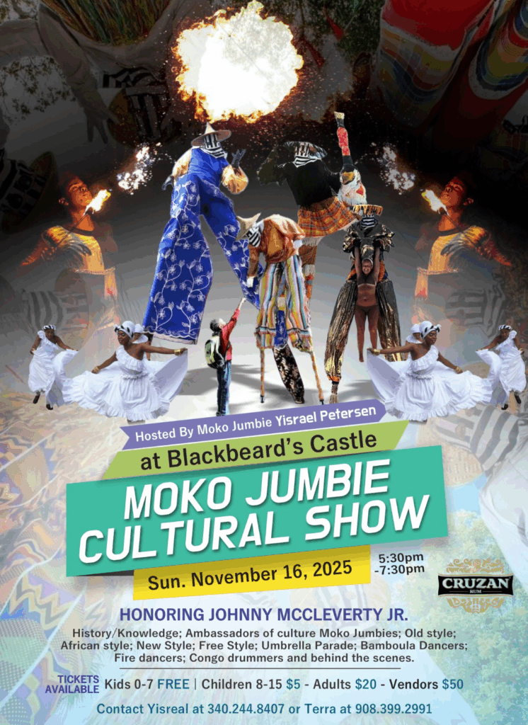 Moko Jumbie Cultural Show at Blackbeard's Castle - My Virgin Islands