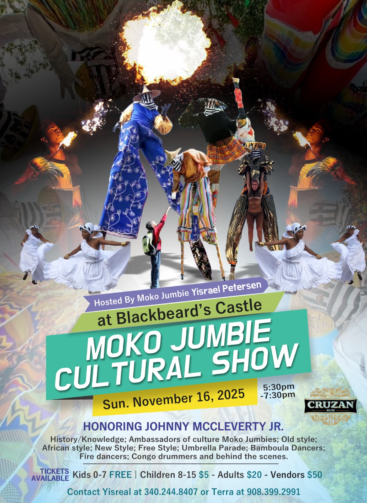 Moko Jumbie Cultural Show at Blackbeard's Castle - My Virgin Islands