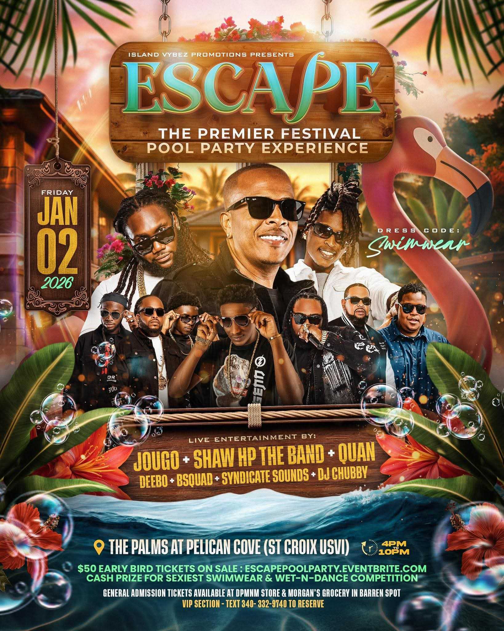 Escape: The Premier Festival Pool Party Experience - My Virgin Islands