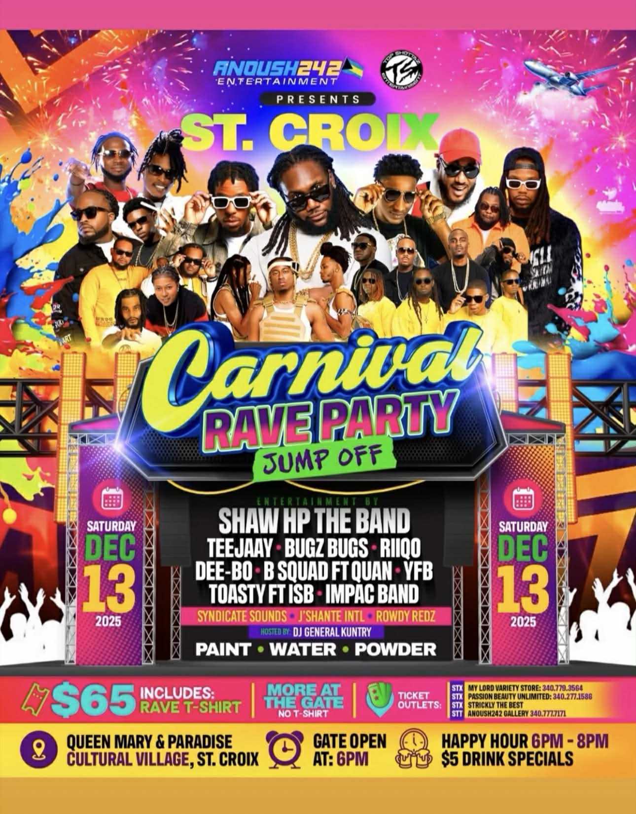 Carnival Rave Party Jump Off - My Virgin Islands